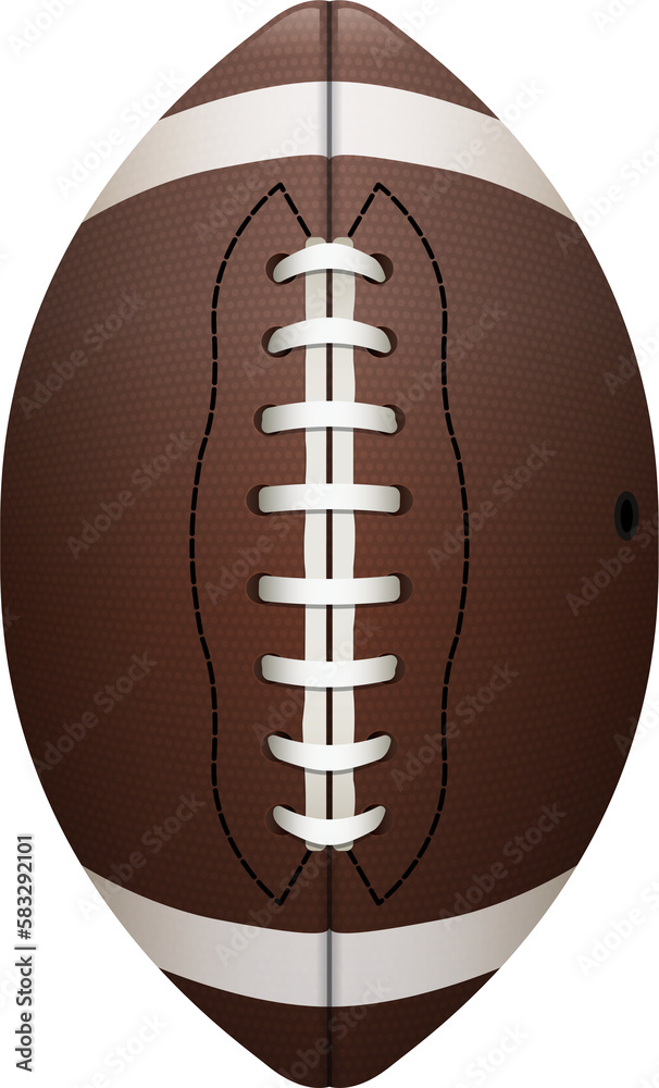 Realistic Football Illustration on Transparent Background Stock ...