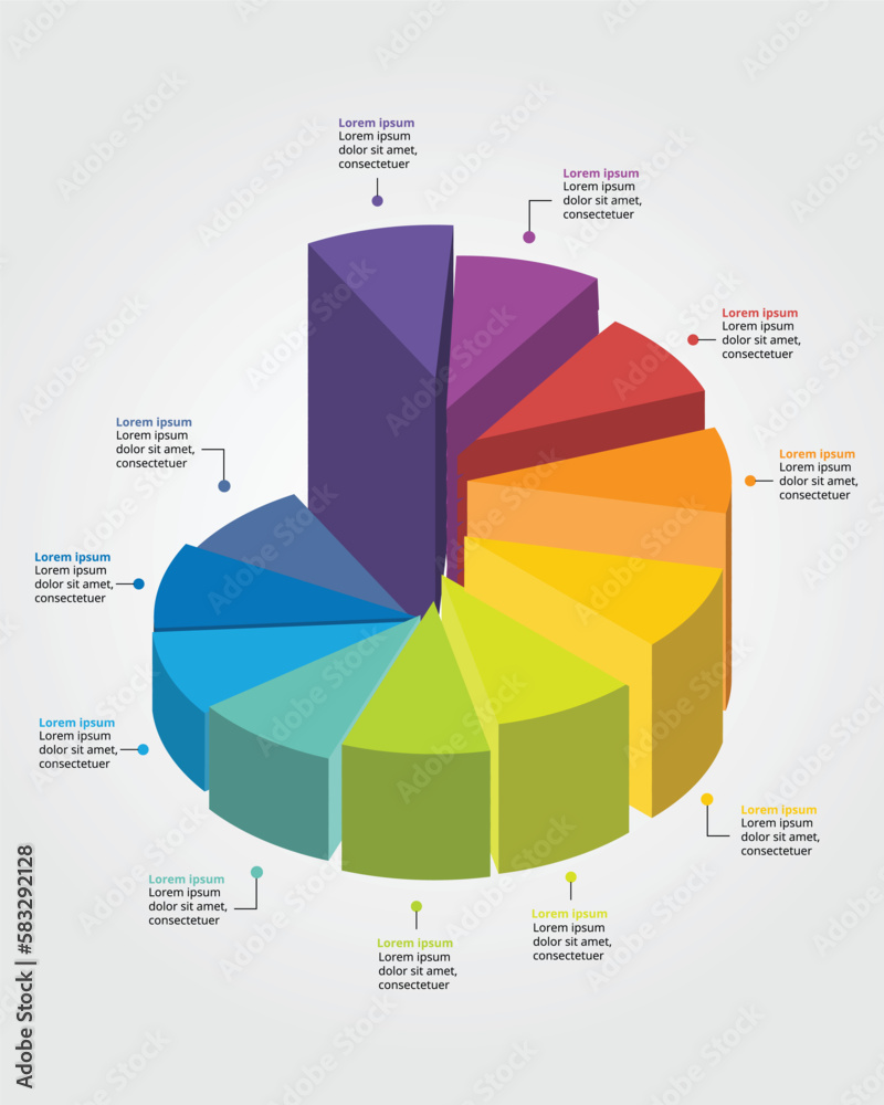 timeline pie chart template for infographic presentation template with ...