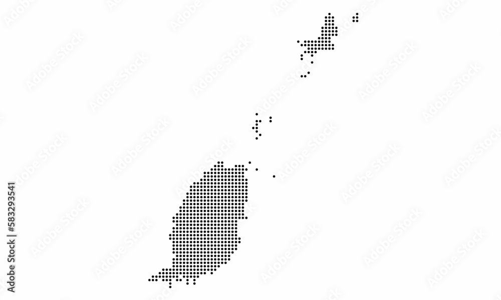 Grenada dotted map with grunge texture in dot style. Abstract vector illustration of a country ...