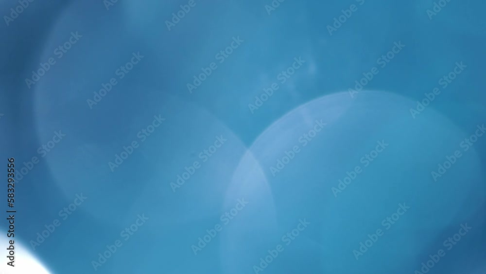 Blue Large Bokeh Circular Motion Background. Moving 4K background. Huge ...