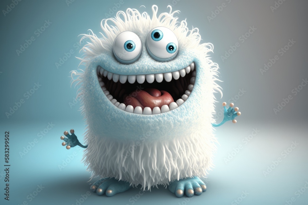 Meet the Super Happy Fluffy Monster in a Three-Piece Suit with a ...