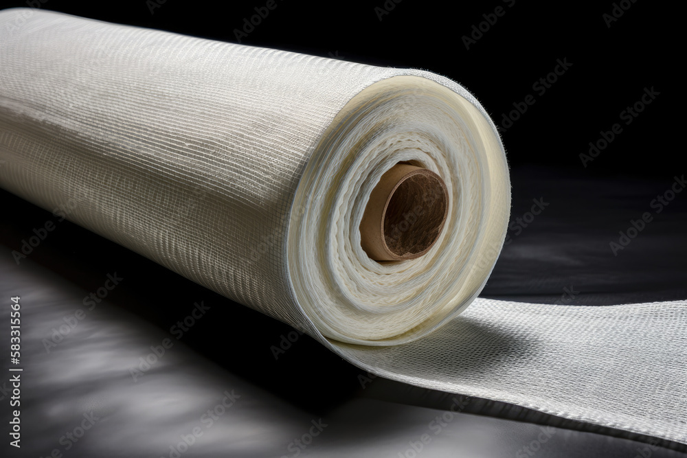 Fiberglass fabric woven from delicate strands, used in various ...