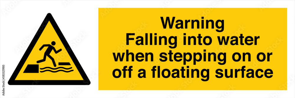 Safety Sign Marking Label Symbol Pictogram Standards Warning Falling ...