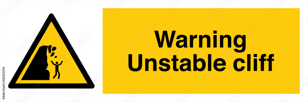 Safety Sign Marking Label Symbol Pictogram Standards Warning Unstable ...