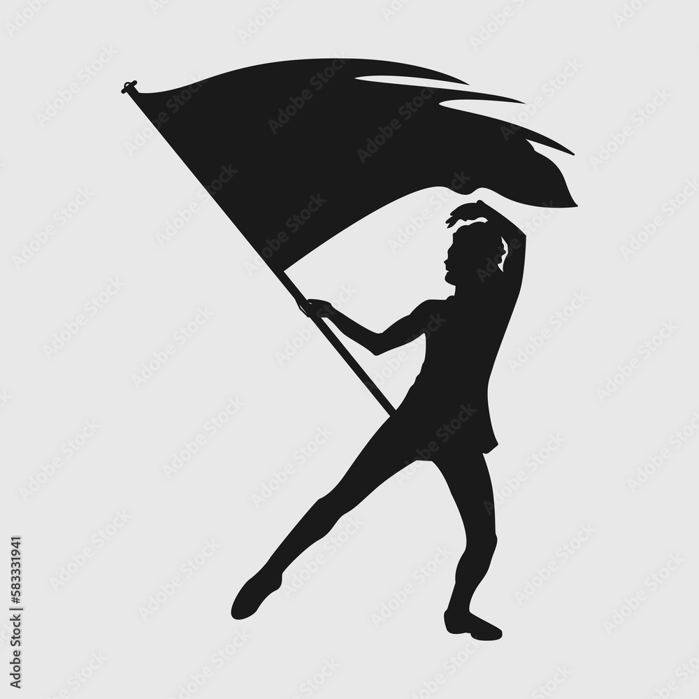 Grafika wektorowa Stock: Color Guard Flags SVG Cut File, Marching Band ... Grafika wektorowa Stock: Color Guard Flags SVG Cut File, Marching Band ...