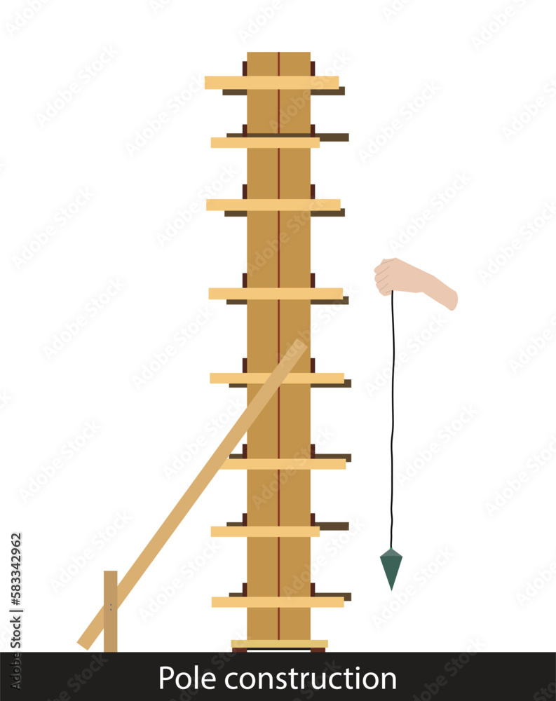 Stockvector illustration of physics and engineering, Finding the Center ...