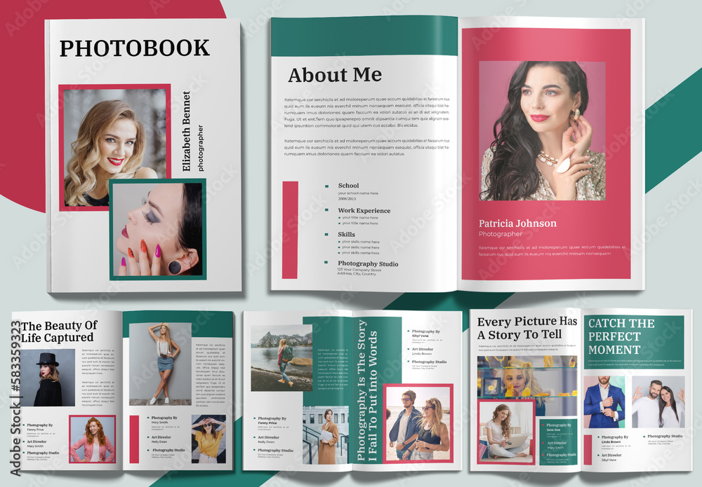 Fashion Photobook Template Design Stock Template | Adobe Stock