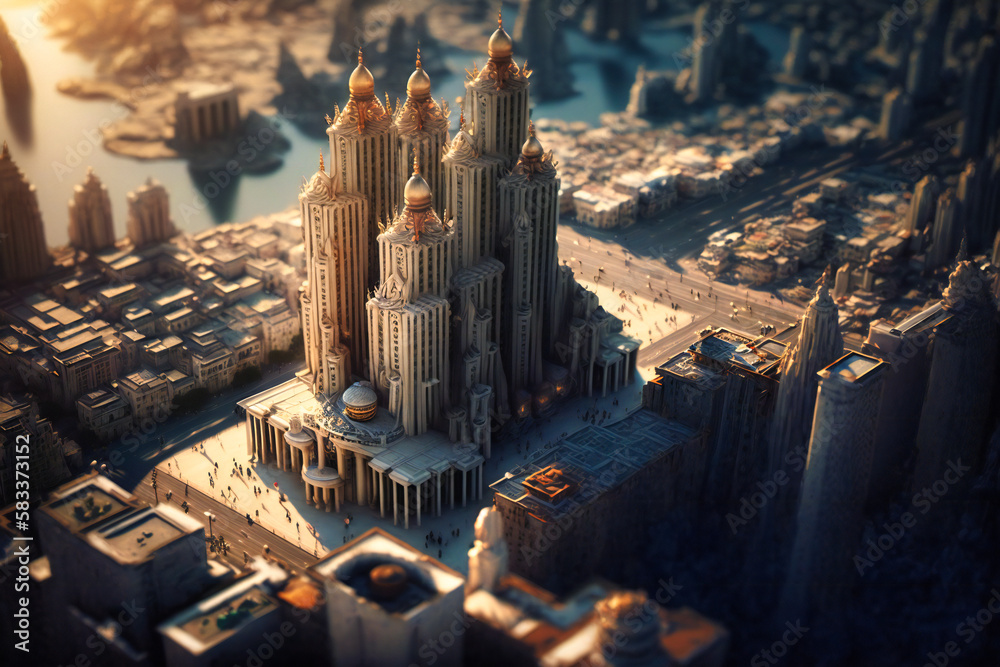 From the heavens, a sprawling vista stretches to the horizon, unveiling ...