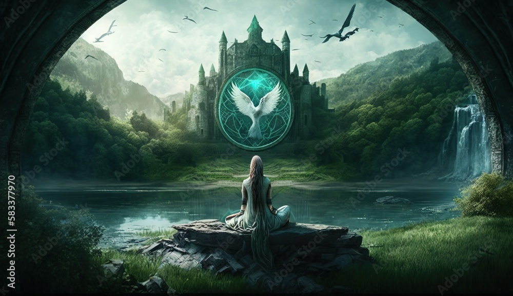 Generative AI Spirituality, esoteric, meditation, fantasy, vampire ...