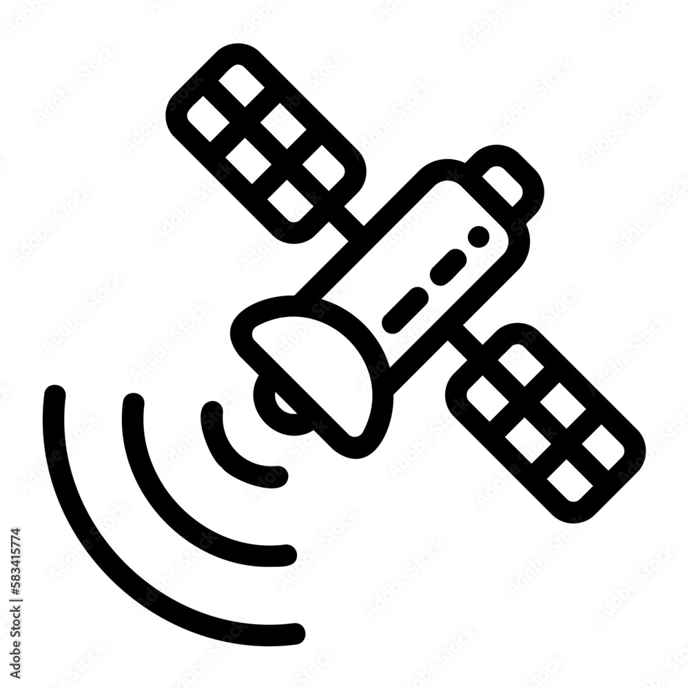 Icon Satellite can be used for web app, infographic etc Stock Vector ...