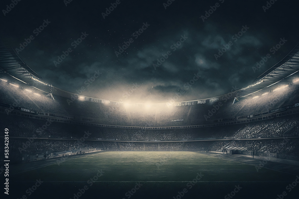 stadium landscape, generative ai Stock Illustration | Adobe Stock