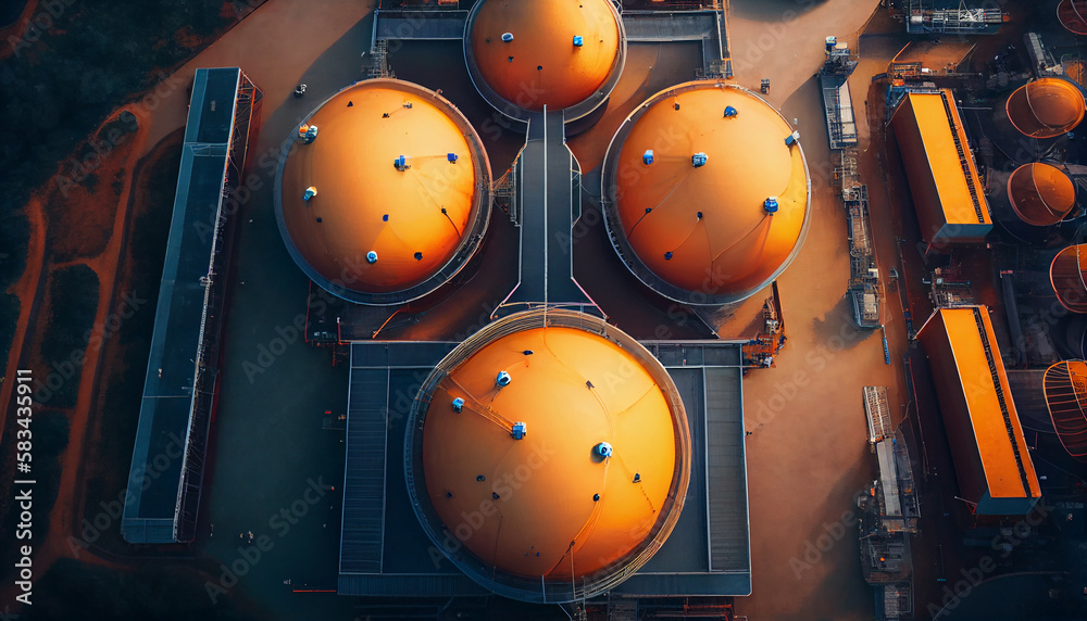 Aerial view storage tank farm, Tank farm storage chemical petroleum ...