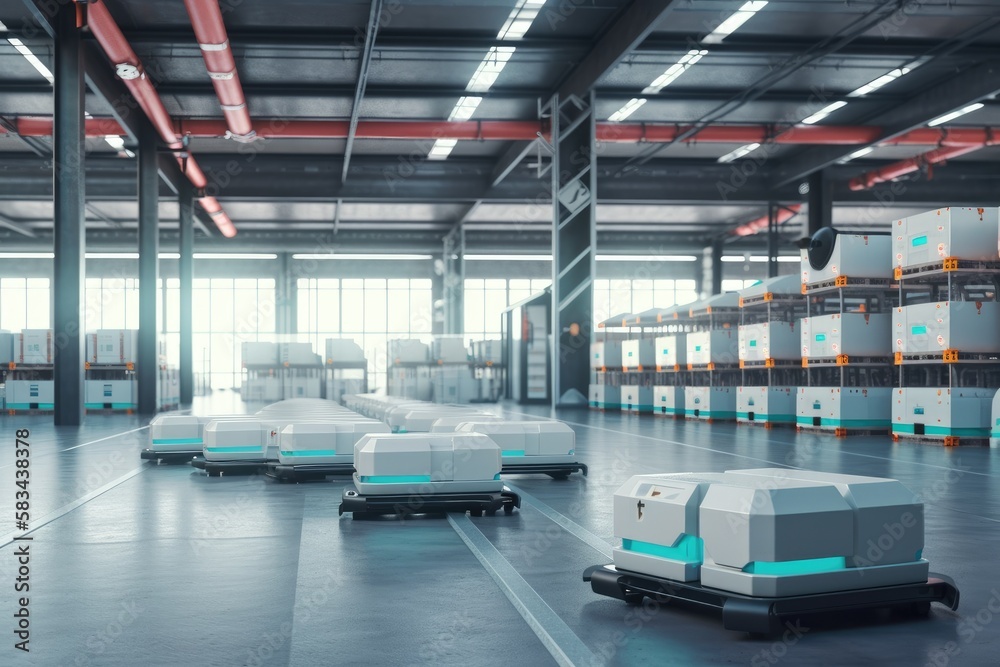 ภาพประกอบสต็อก Concept of smart factory and 5G for industrial ...