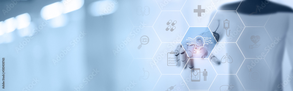 Artificial intelligence (AI) in healthcare concept. Helping to diagnose ... Artificial intelligence (AI) in healthcare concept. Helping to diagnose ...