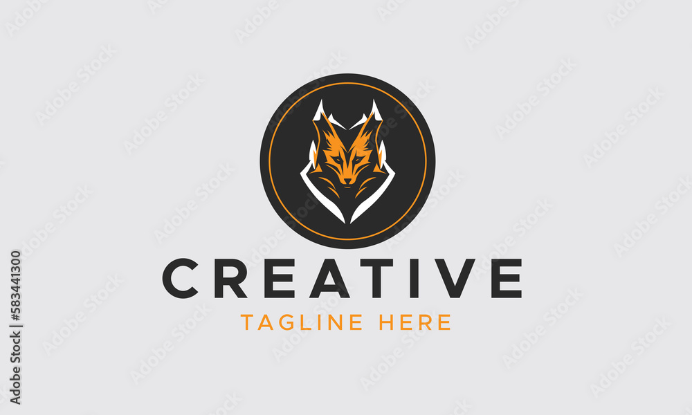 Fox Logo, Fox, Creative Fox Logo, Aggressive Fox Logo, Dark Fox Logo ...