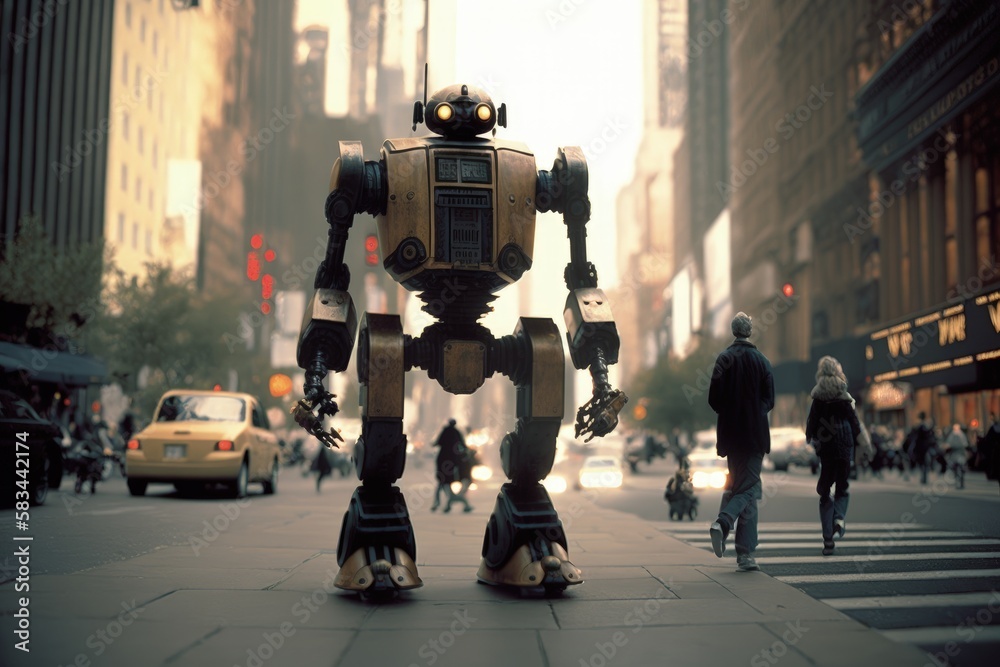 Retro Robot Roaming the Streets of 90s NYC: A Generative AI ...