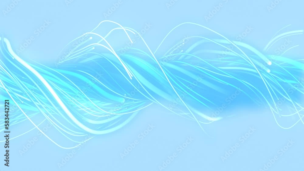 Blue animated background, computer screensaver. Pattern of randomly ...