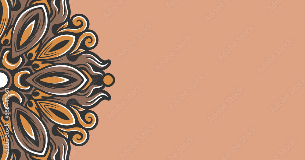 Background mandala art design with a beautiful mix of colors, suitable ...