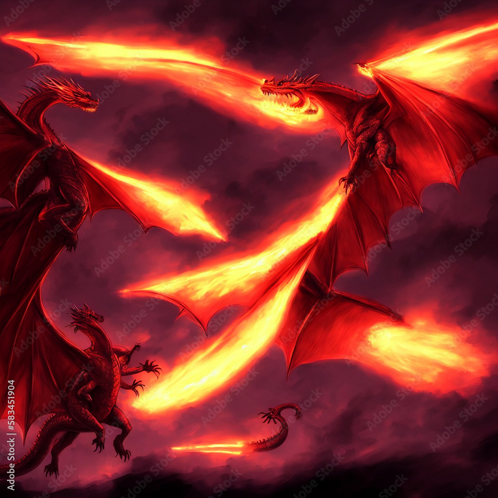 "Unleash Your Imagination with Epic Dragon Concept Art" - A captivating ...