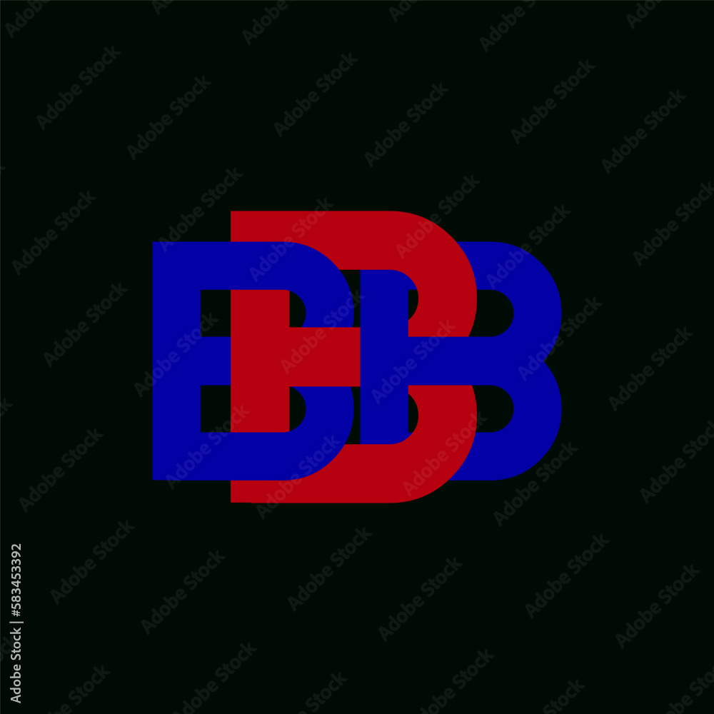 BBB Letter nature logo design on black background. BBB creative ...