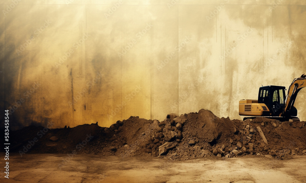 Construction style background wallpaper with empty space for copy text ...