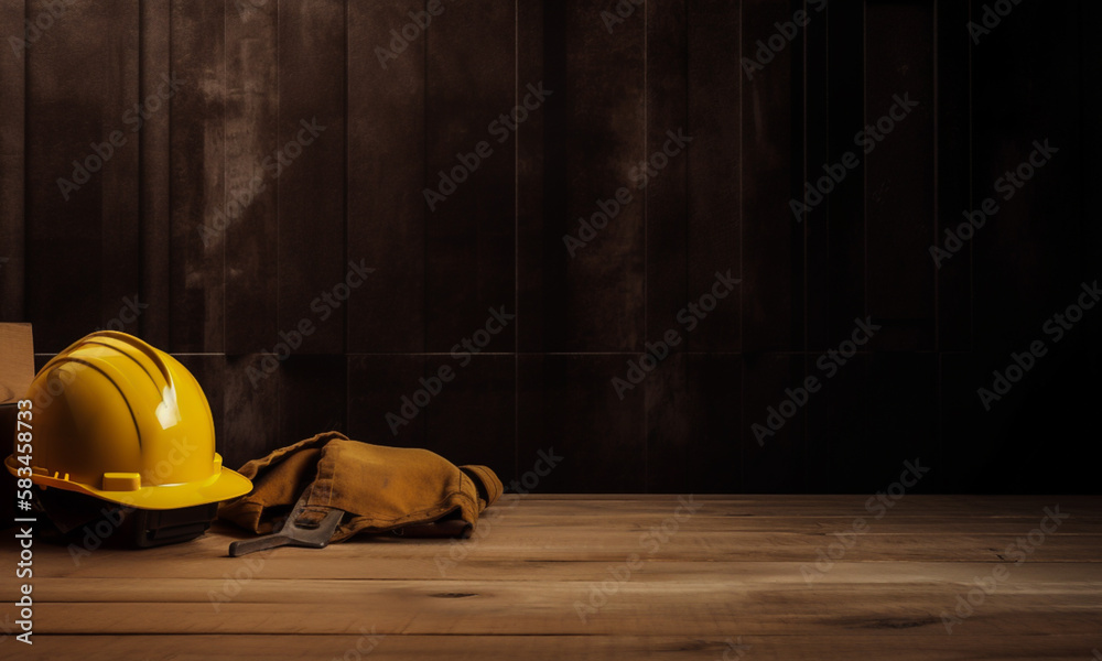 Construction style background wallpaper with empty space for copy text ...