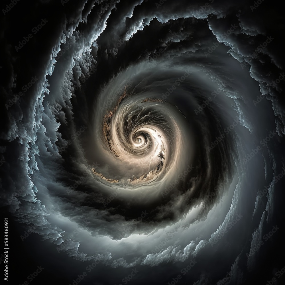 super typhoon hurricane over sea ocean natural disaster strong wind ...