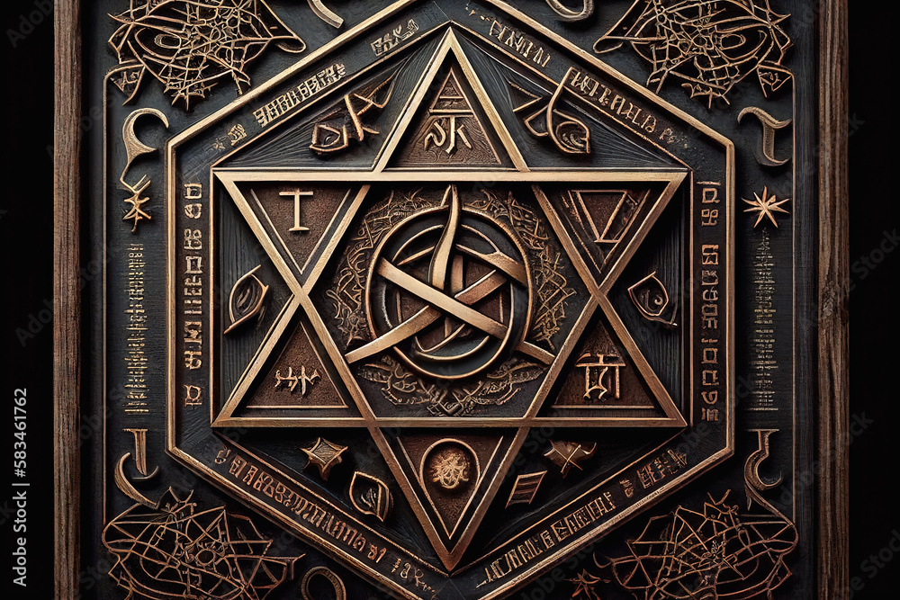 Photo & Art Print The Four Letters: Unveiling the Mysteries of the Tetragrammaton - Generative ...