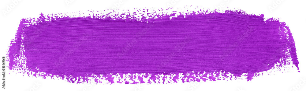 Purple stroke of paint texture isolated on transparent background Stock ...