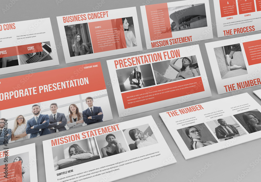 Corporate Business Presentation Design Layout Stock Template | Adobe Stock
