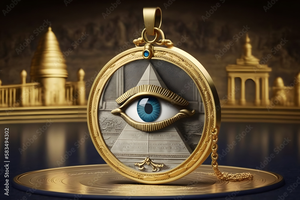 The all-seeing eye, or radiant delta, is a Masonic symbol. Neural ...