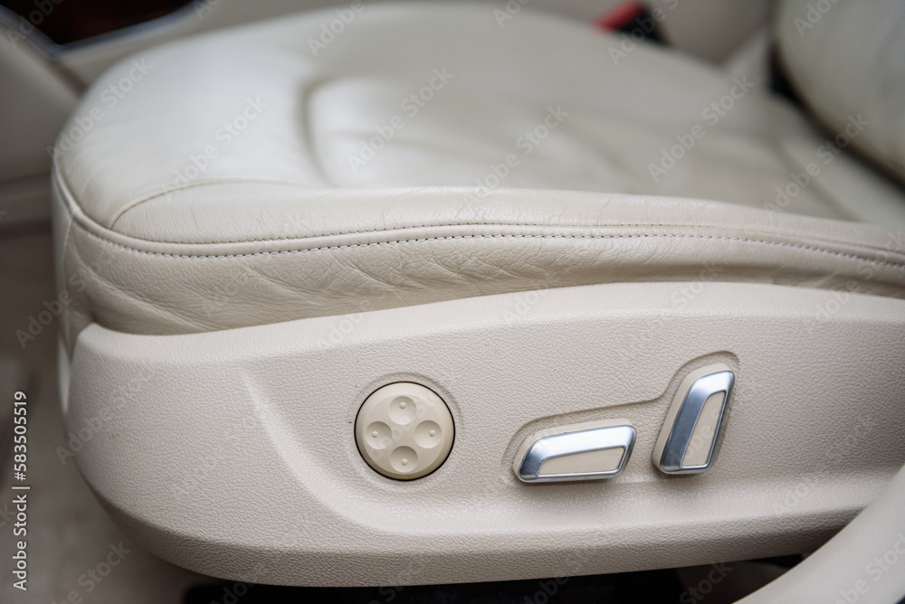 Car electronic driver seat adjustment. Seat electronic switch button in ...