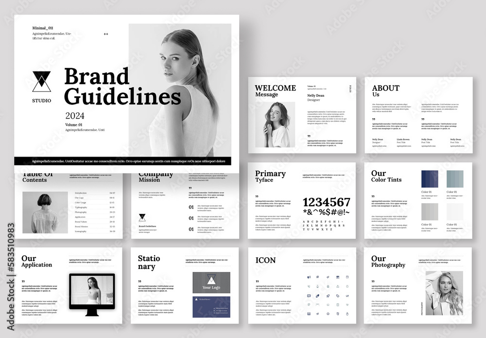 Brand Guidelines Stock Template | Adobe Stock