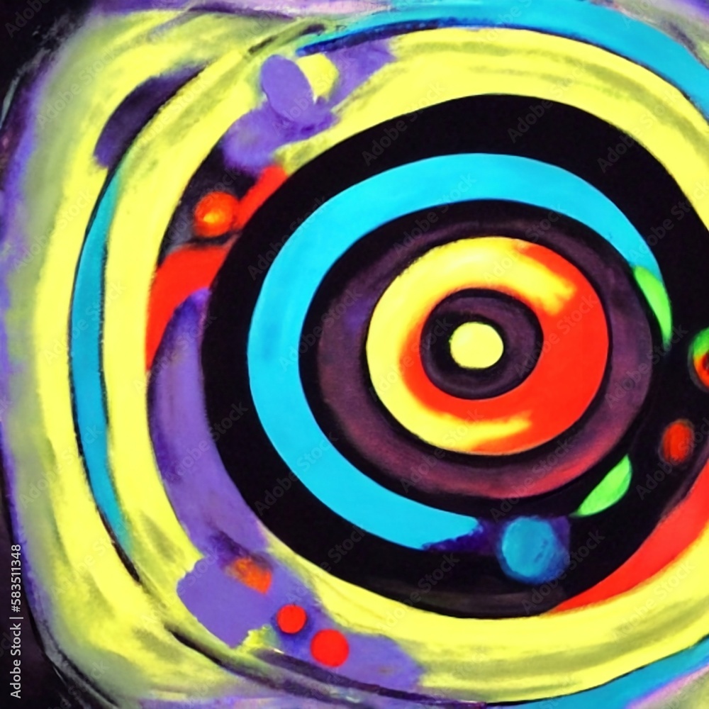 Abstract perspective of paranoia within an extrovert, created using ...