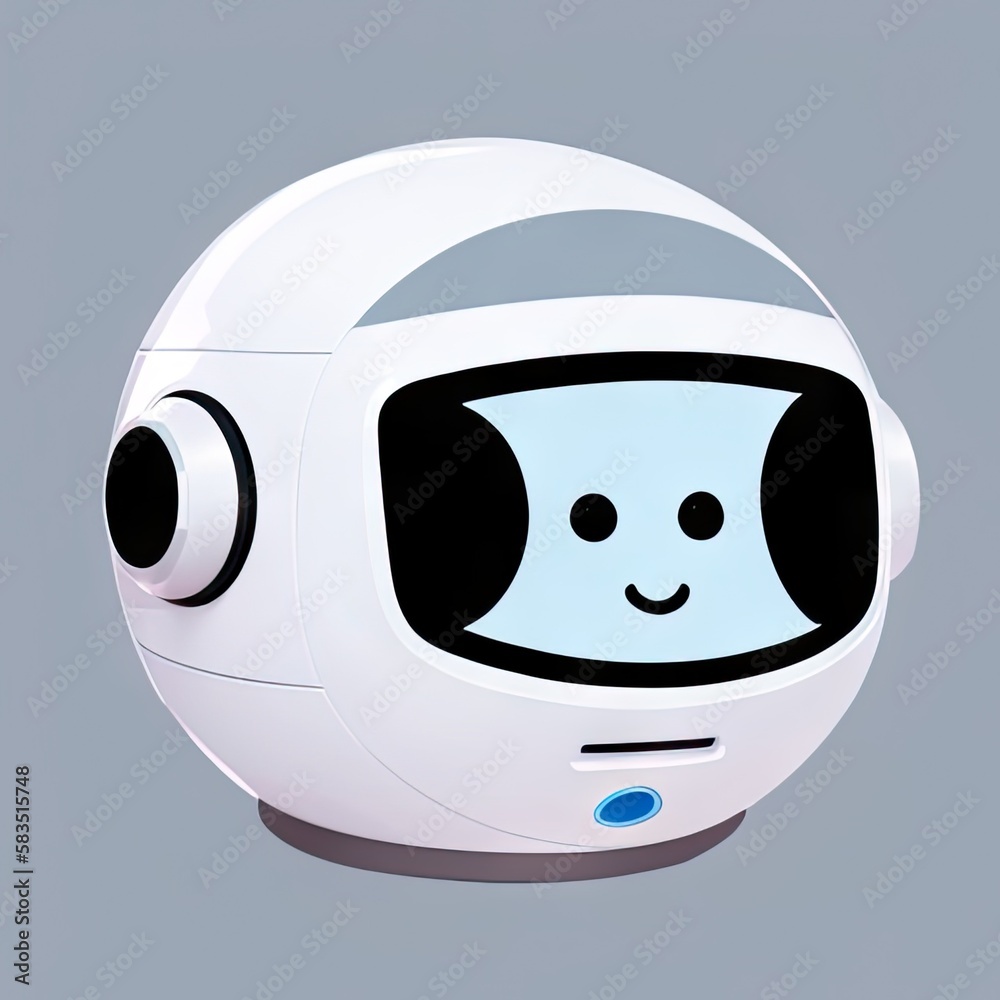 AI ChatGPT Bot icon, icon, cute robot, illustration, 2d, Cute robot ...
