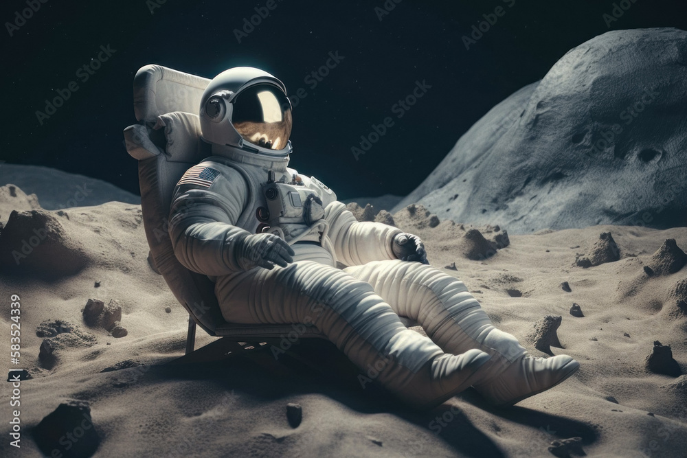 Astronaut Relaxing in Space: Embark on a Science Fiction Adventure with ...