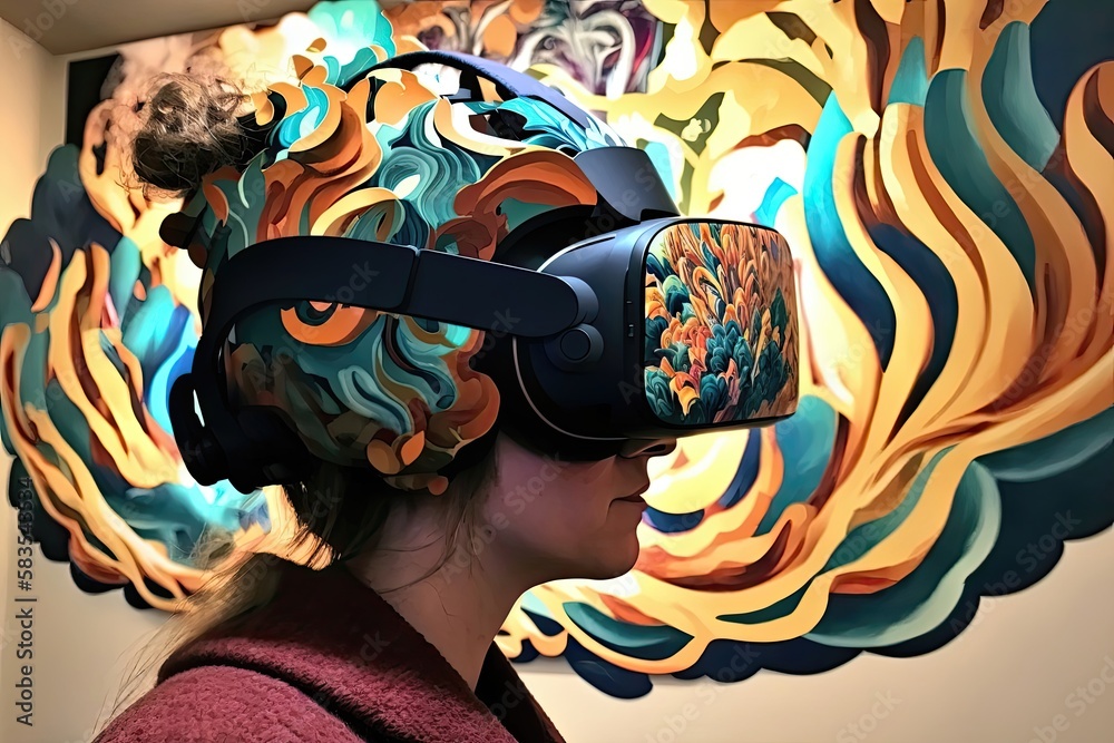 Virtual reality art therapy. This abstract art style can help you ...
