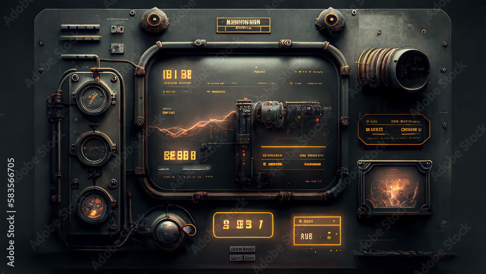 digital multimeter Industrial Monitor UI Design hd wallpaper Stock ...