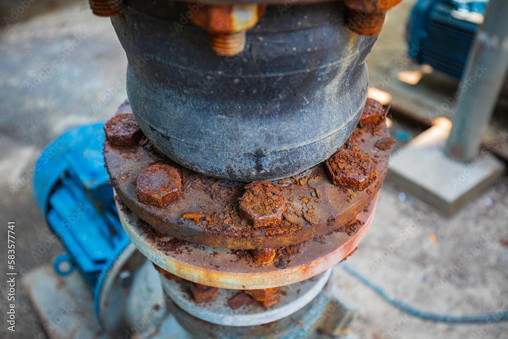 Rust damage paint and corrosion flange form the general attack on ...