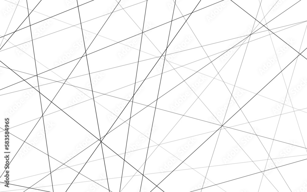 Abstract white background of intersecting random diagonal lines in gray colors Stock Vector ...