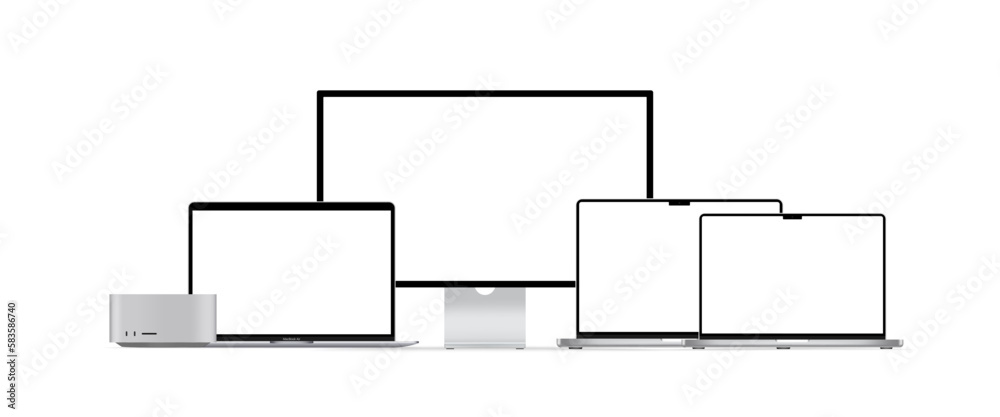 Apple technology. A set of devices from Apple. Vector. editorial ...