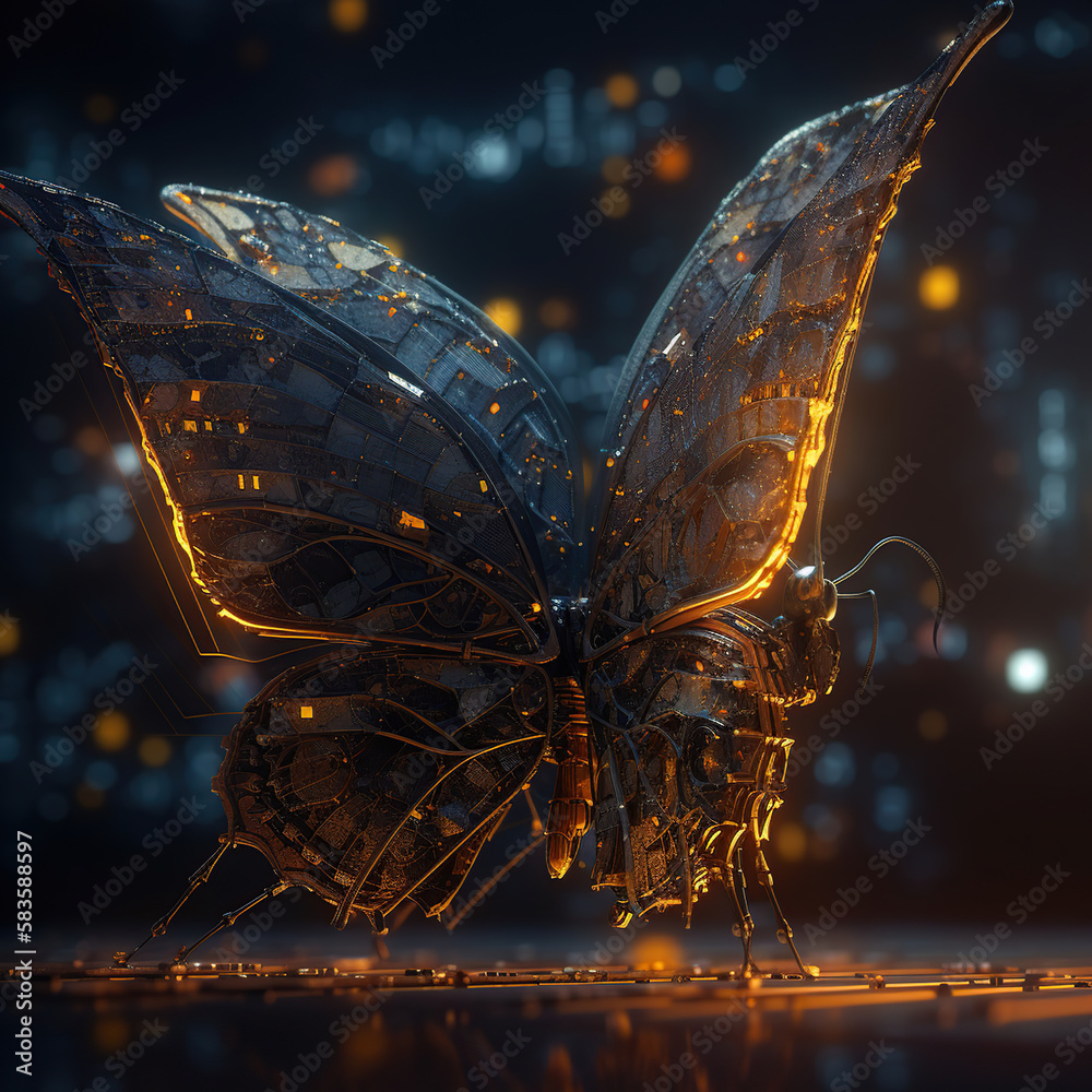 Chaotic Abstract theory Dot Matrix, Diagram Map of a butterfly ...