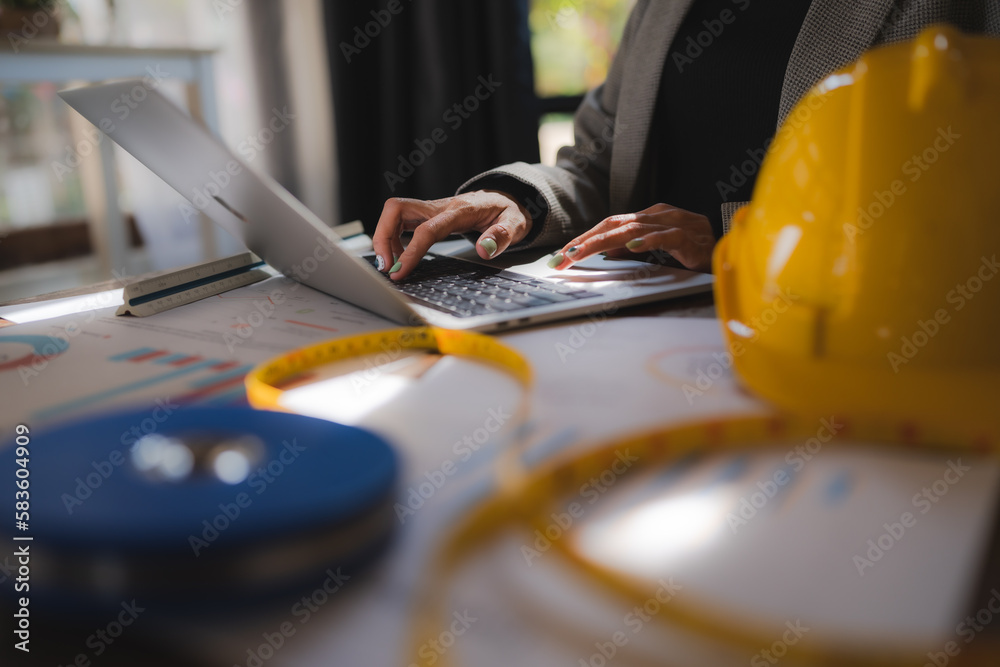 professional architect designer structural engineer team colleagues ...