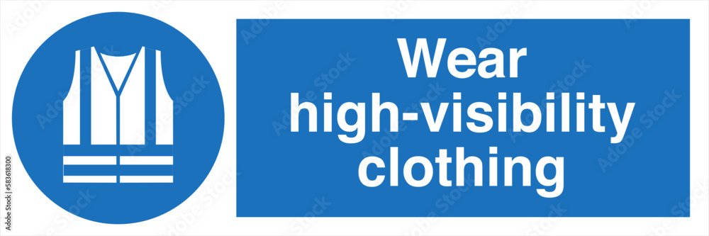 Safety Sign Marking Label Symbol Pictogram Standards Mandatory Wear ...