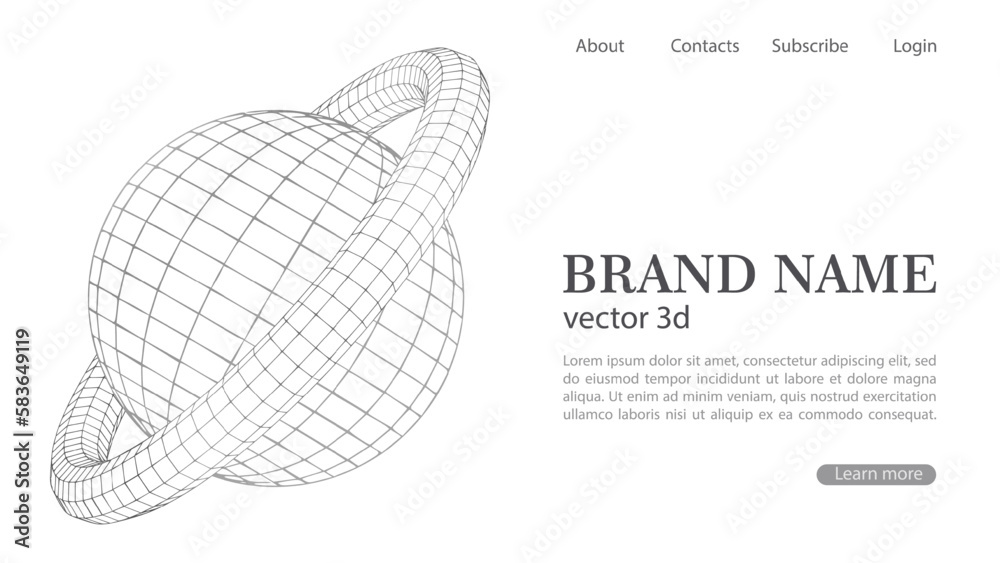 Vecteur Stock Abstract white and gray technology and science background with flying wireframes ...