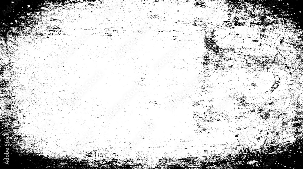 Scratched Frame. Grunge Urban Background Texture Vector. Dust Overlay ...