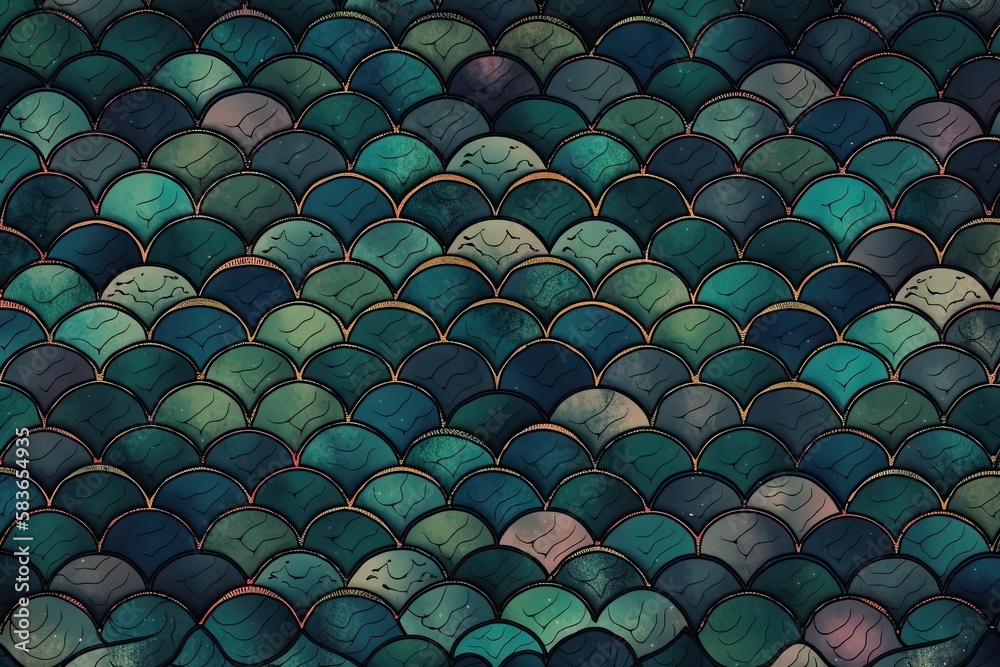 Illustrazione Stock an abstract background of a fish scale pattern in ...