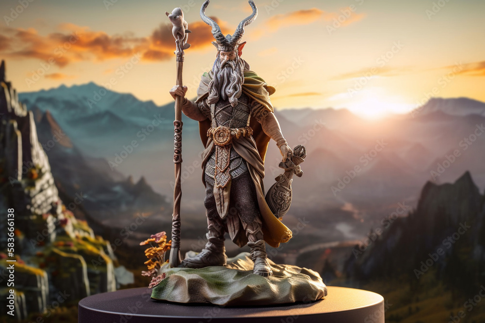 AI-Generated DND Wizard Character, Master of Arcane Magic and Spells ...