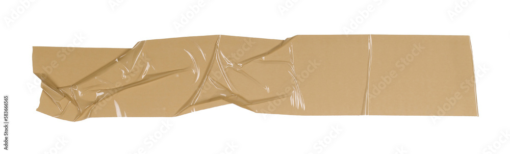 Adhesive tape set of different size and shape pieces, png isolated on ...