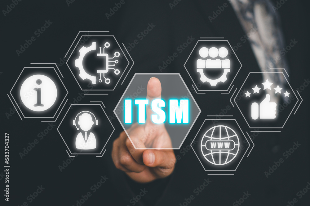ITSM, information technology service management concept, Business ...
